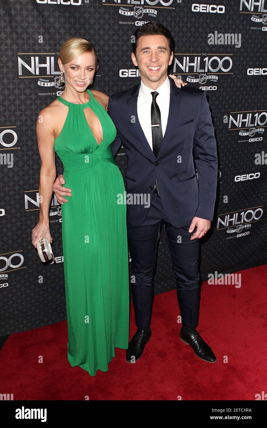 Gina Comparetto, Billy Flynn at the NHL 100 presented by GEICO Gala held at the Microsoft ...