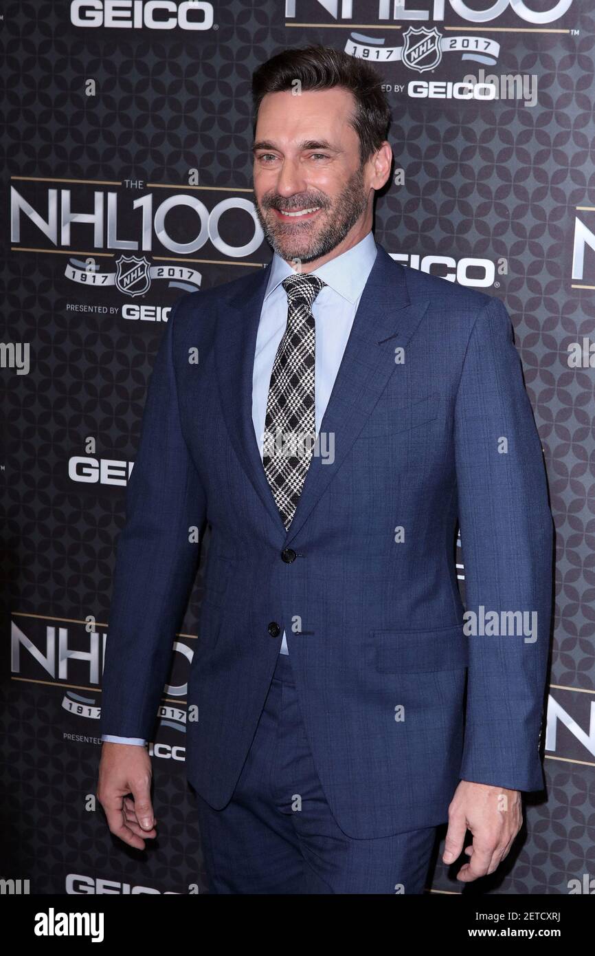 Jon Hamm at the NHL 100 presented by GEICO Gala held at the Microsoft ...