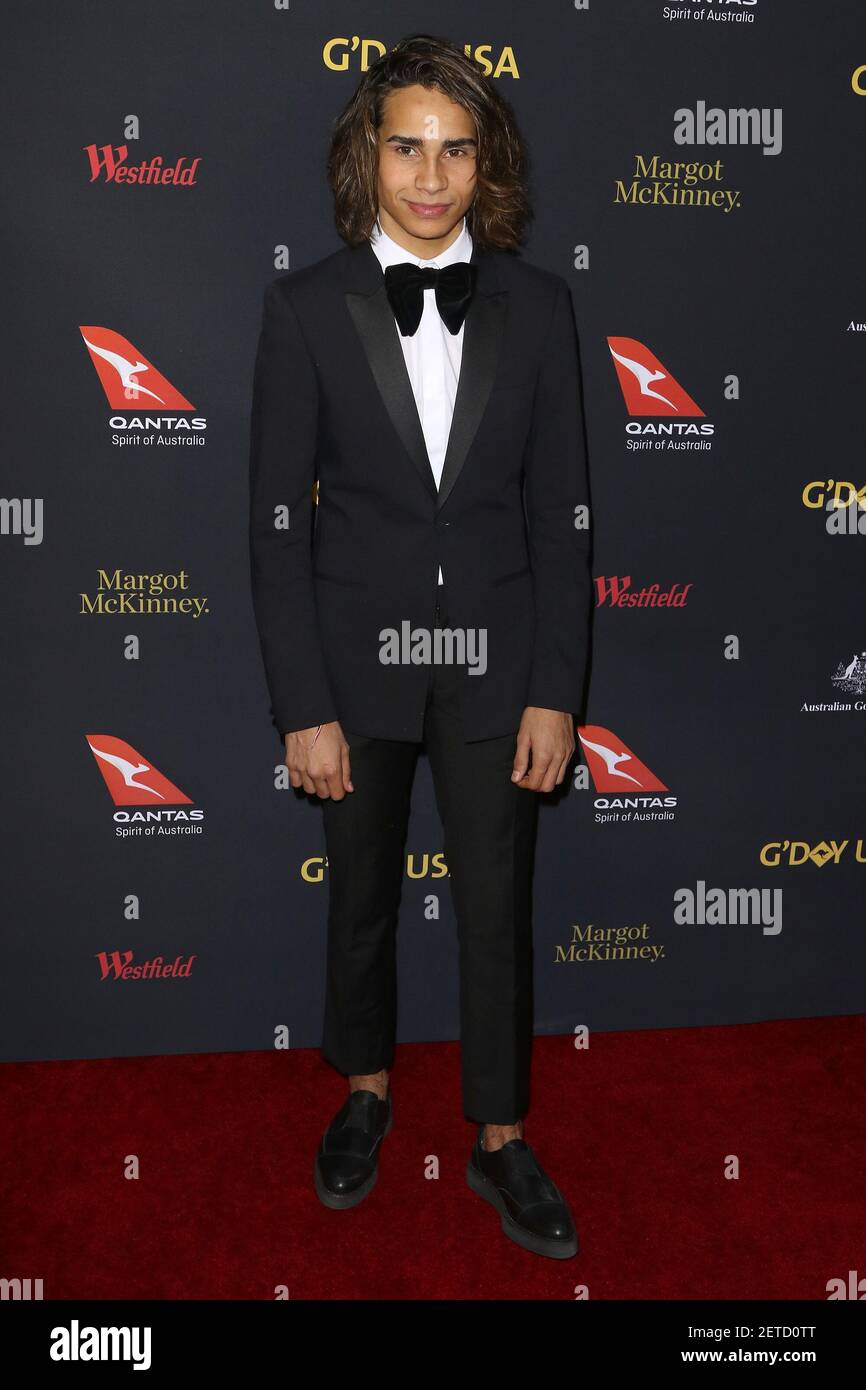 Isaiah Firebrace at 2017 G'Day USA Los Angeles Gala held at Dolby ...