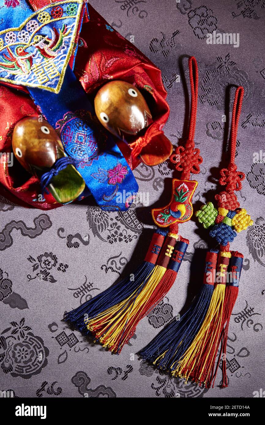 Korean Traditional Gift Box and Norigae,Chuseok Stock Photo - Alamy