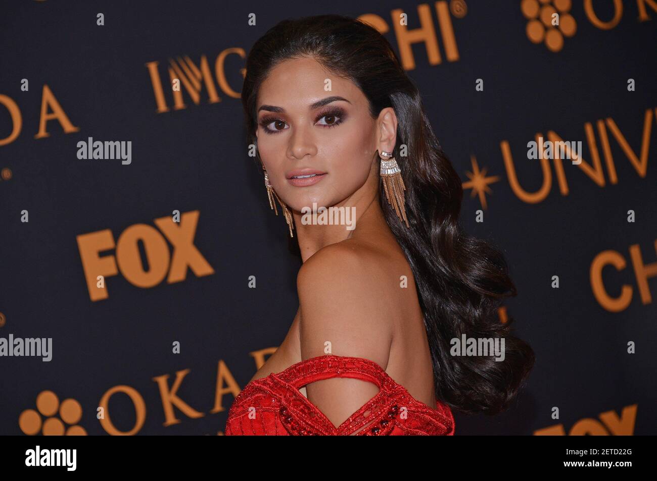 Miss Universe 2015 Pia Wurtzbach arrives at the 65th Miss Universe Red ...