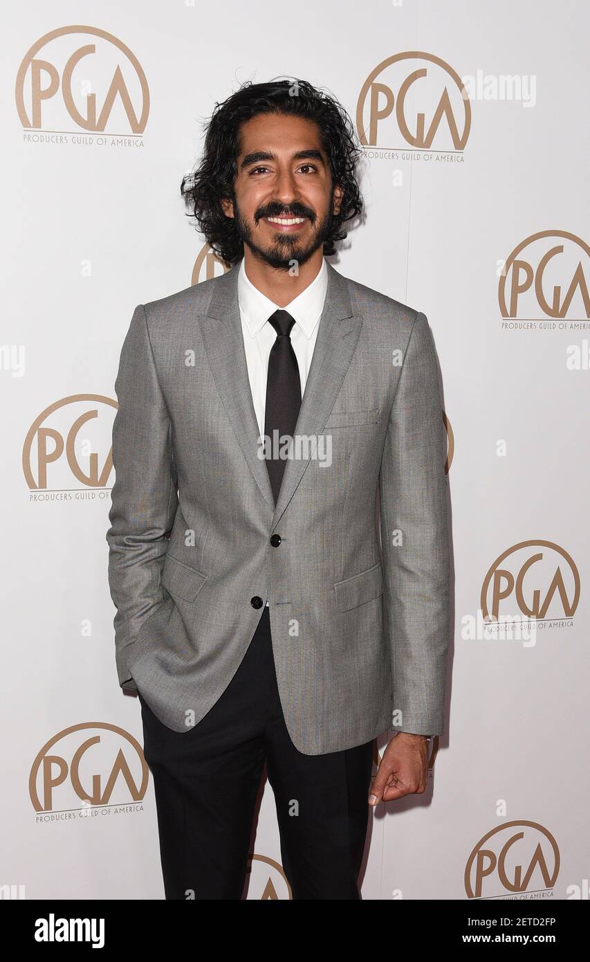 Dev Patel attends The 2017 Producers Guild Awards at The Beverly Hilton ...