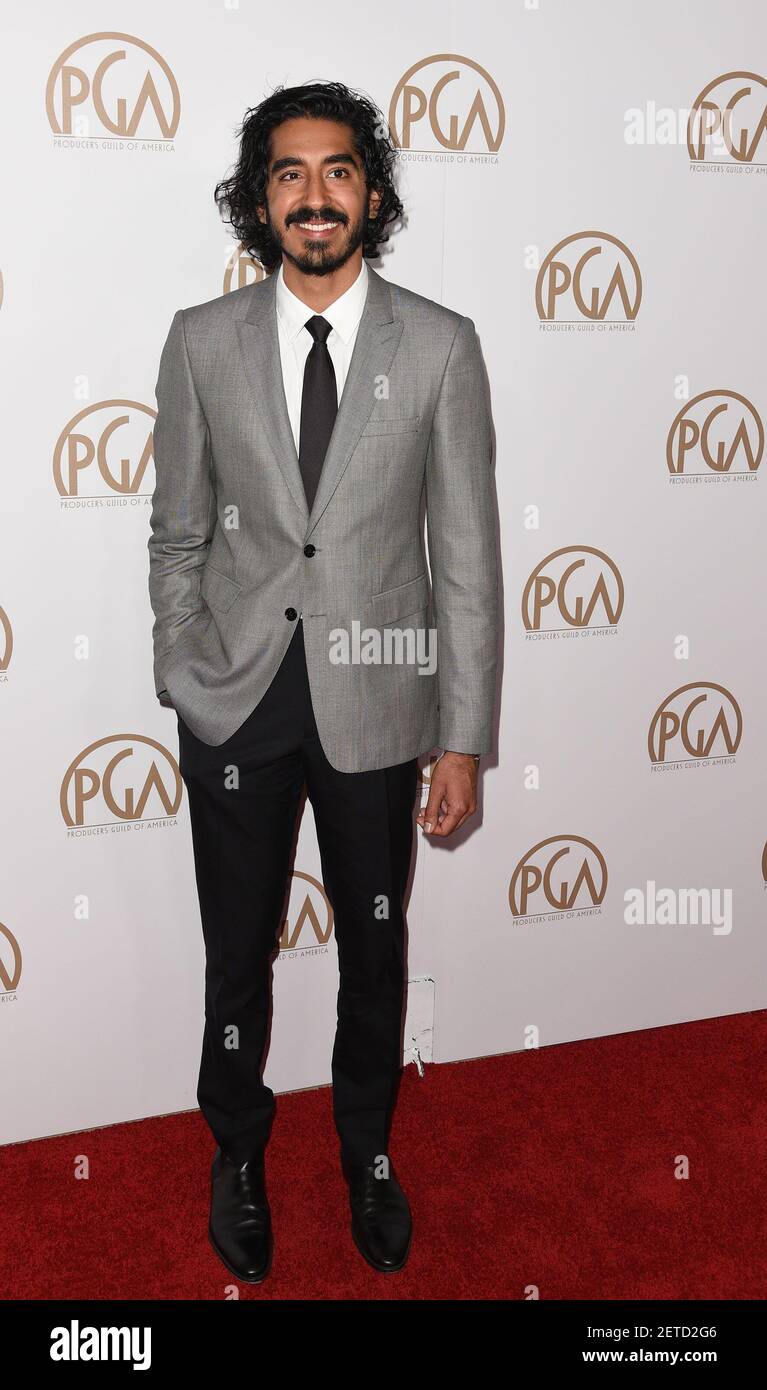 Dev Patel attends The 2017 Producers Guild Awards at The Beverly Hilton ...