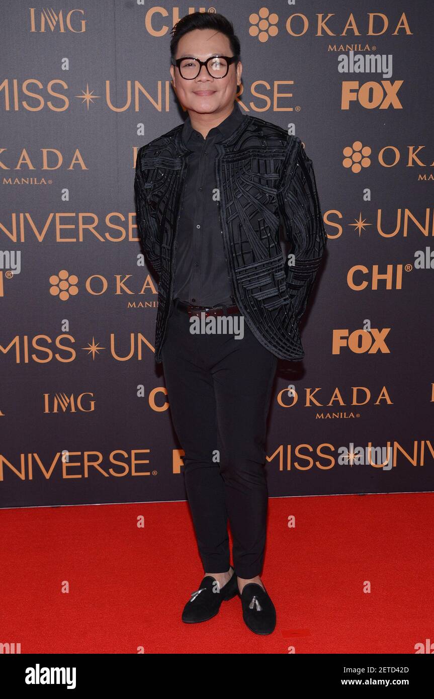 Jonas Gaffud arrives at the 65th Miss Universe Red Carpet held at the ...