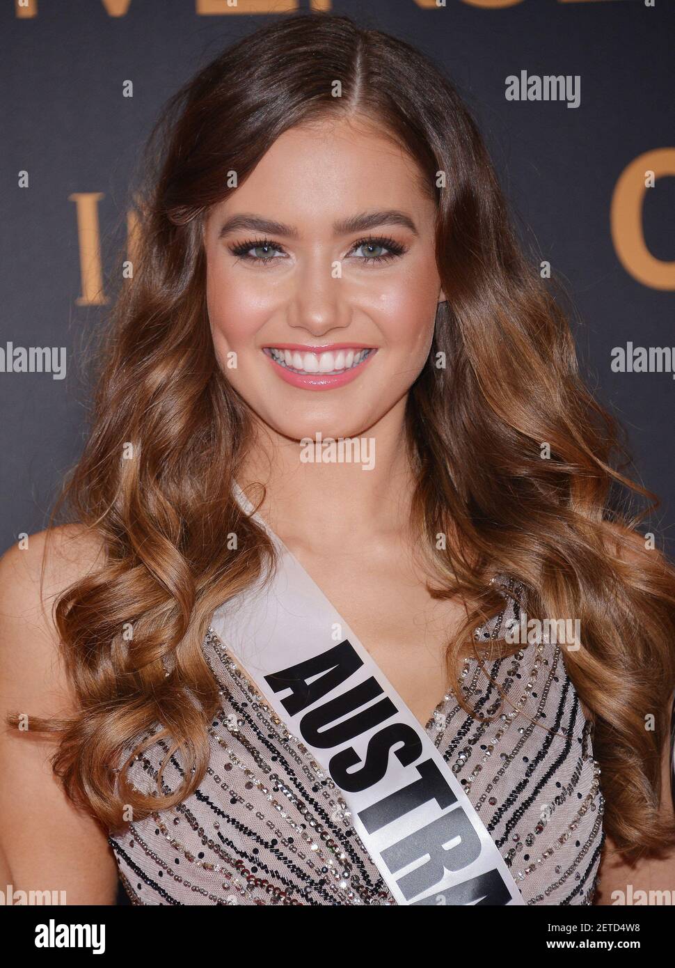 Miss Australia Caris Tiivel arrives at the 65th Miss Universe Red ...