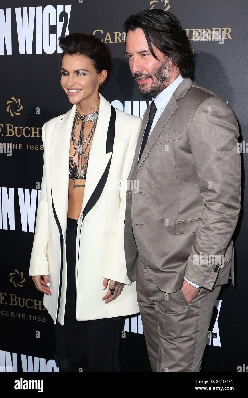 Ruby Rose and Keanu Reeves at The Premiere Of Summit Entertainment's ...