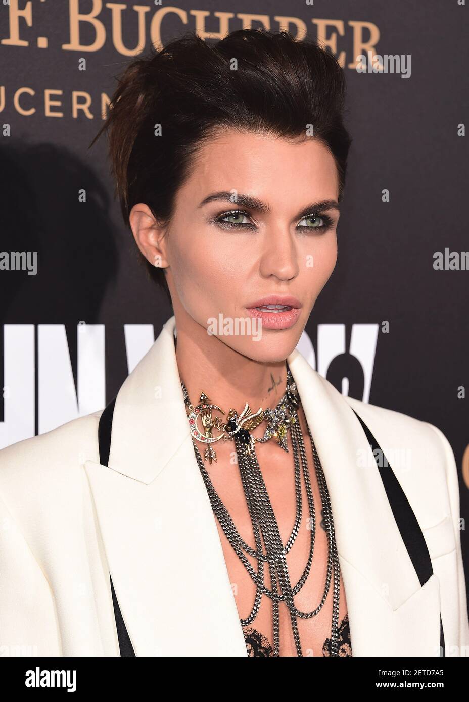 HOLLYWOOD, CA - JANUARY 30: Ruby Rose at the Los Angeles premiere of ...