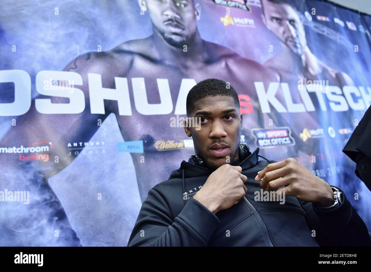 IBF heavyweight champion Anthony Joshua attends the Anthony Joshua vs ...