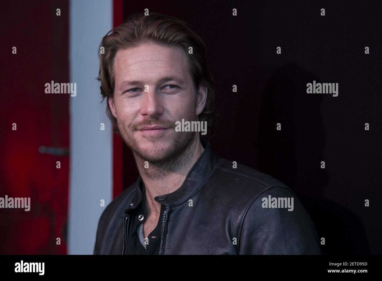 Australian actor Luke Bracey pose to the media during the presentation ...