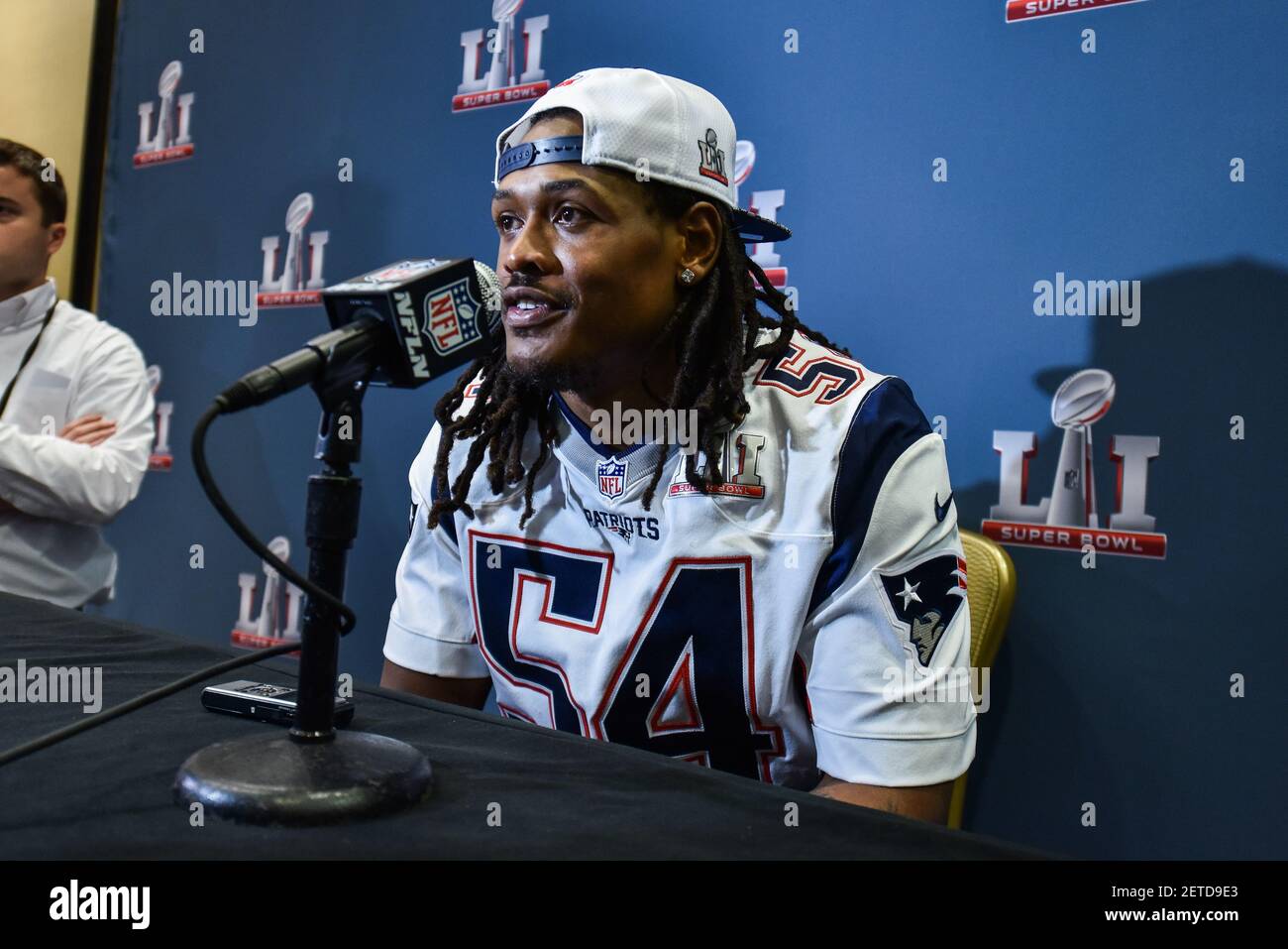 New England Patriots linebacker Dont'a Hightower during a press ...