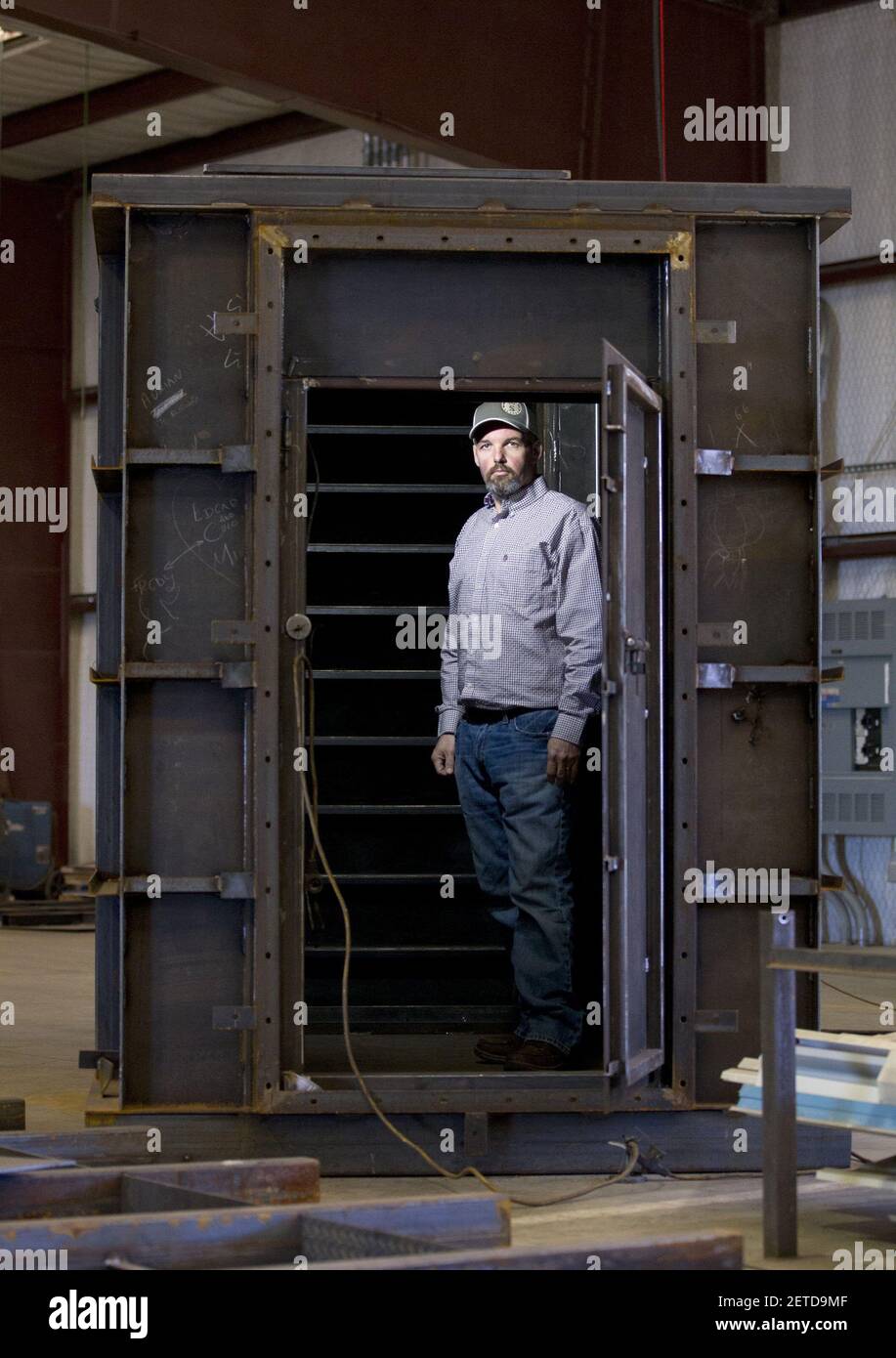 Gary Lynch, the general manager of Rising S Co., stands in the doorway ...