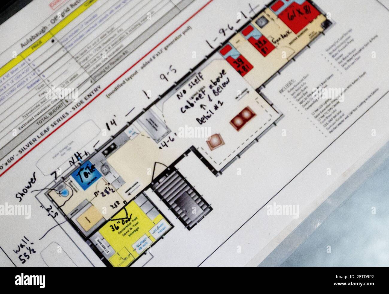 The layout for a bomb shelter under construction at Rising S Co. (Photo ...