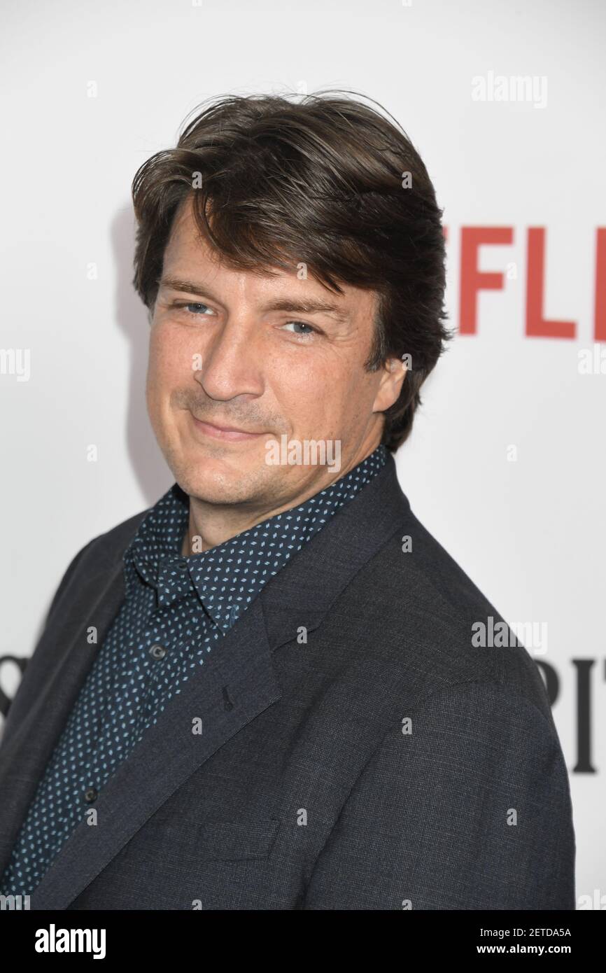 Nathan Fillion attends the Santa Clarita Diet, Netflix Series Premiere ...