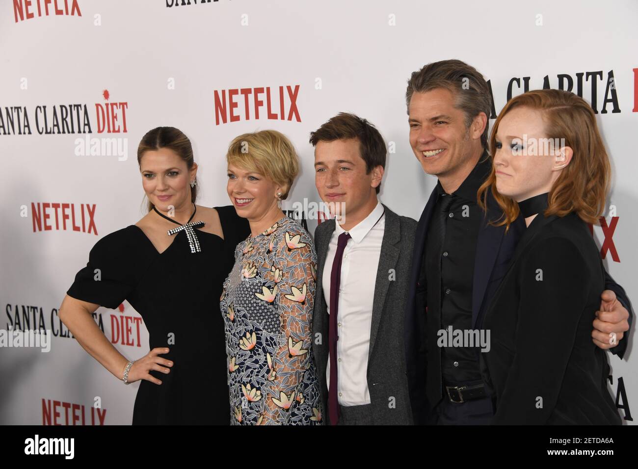 L-R: Drew Barrymore, Mary Elizabeth Ellis, Skyler Gisondo, Timothy ...