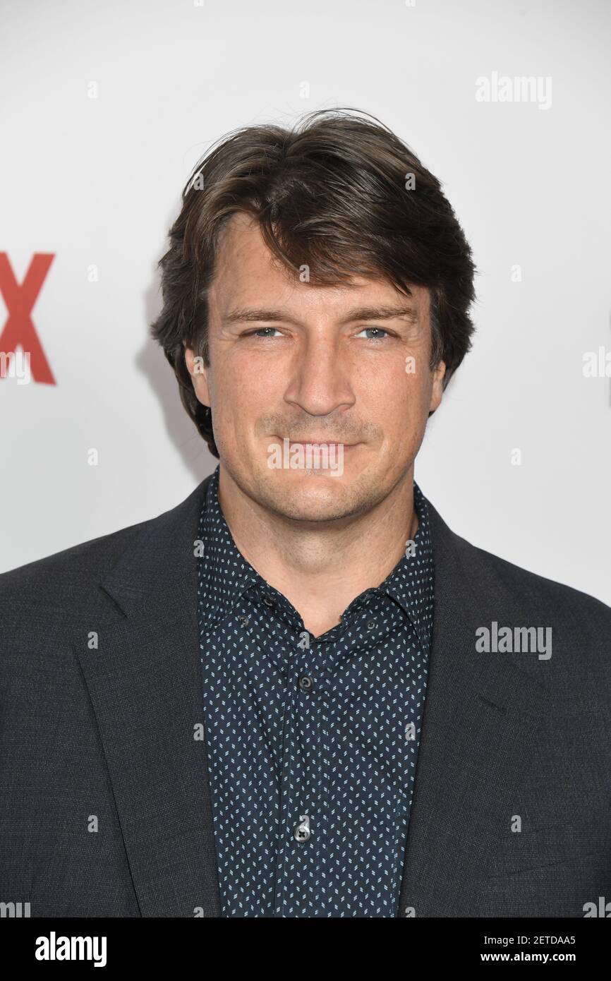 Nathan Fillion attends the Santa Clarita Diet, Netflix Series Premiere ...