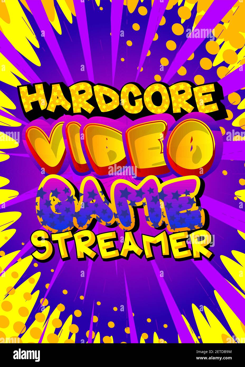 Pc or Console gaming, Gamer related words, quote on Comic book style ...