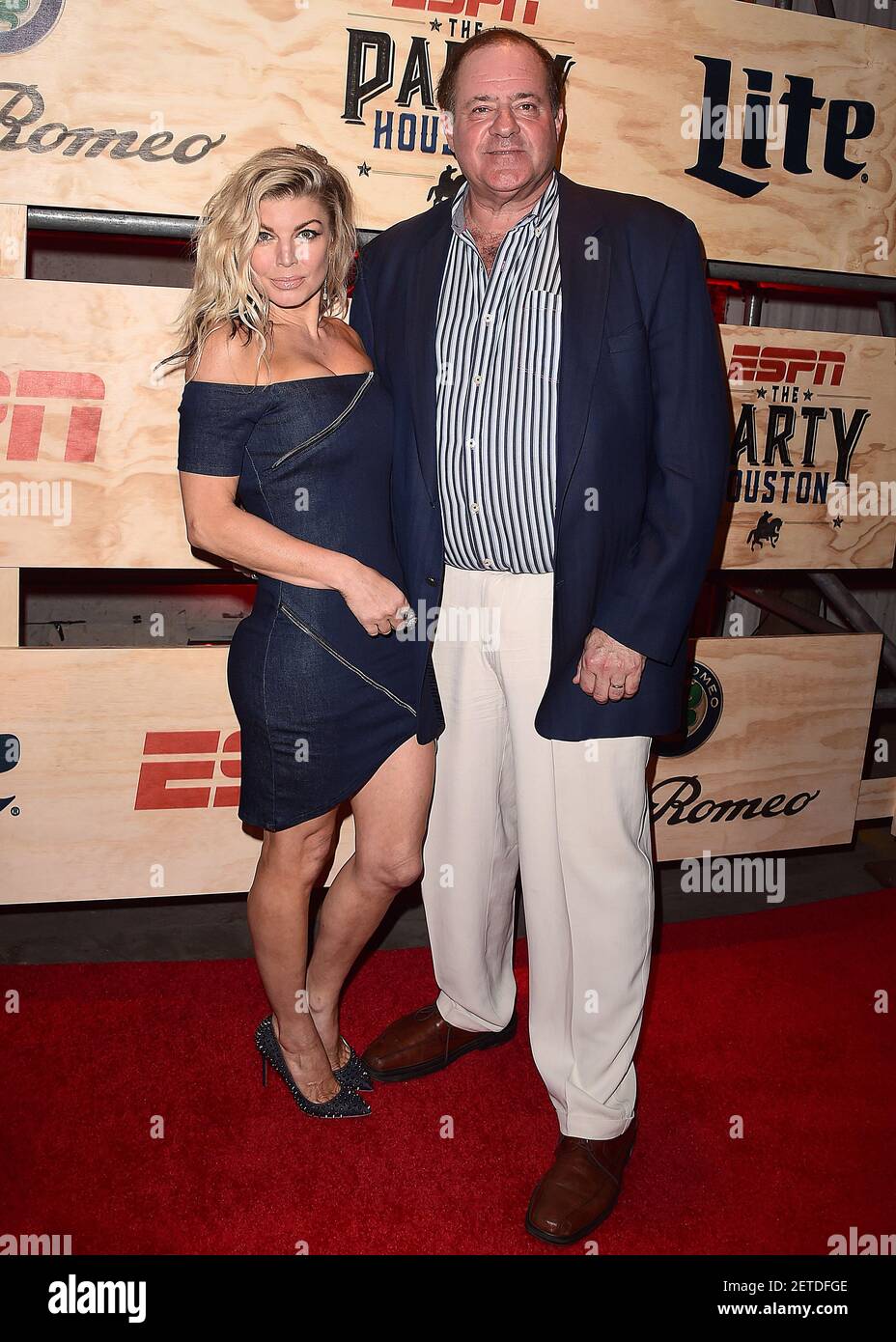 HOUSTON, TX - FEBRUARY 3: Fergie and Chris Berman at the 13th Annual ...