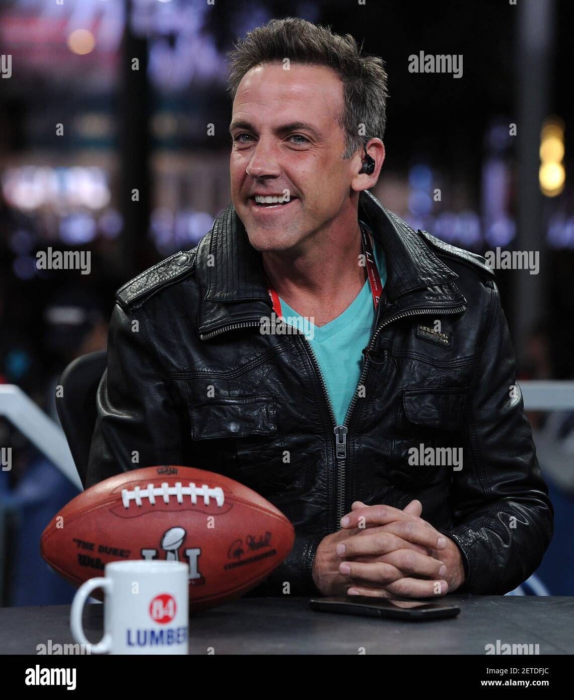 HOUSTON, TX - FEBRUARY 3: Carlos Ponce on "Fox Deportes" broadcasting ...
