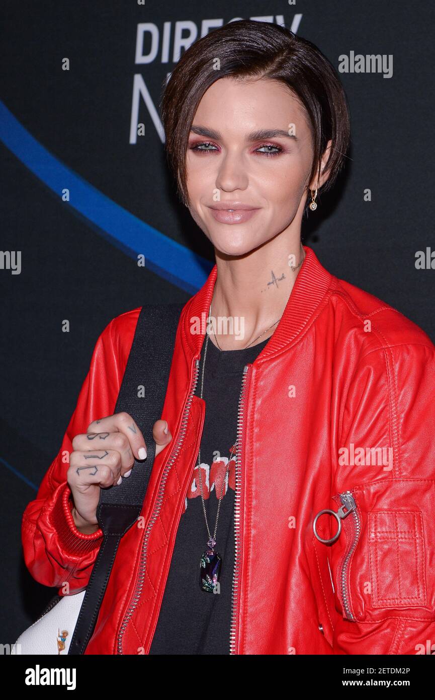 Ruby Rose arriving on the red carpet for the AT&T presents DIRECTV NOW ...