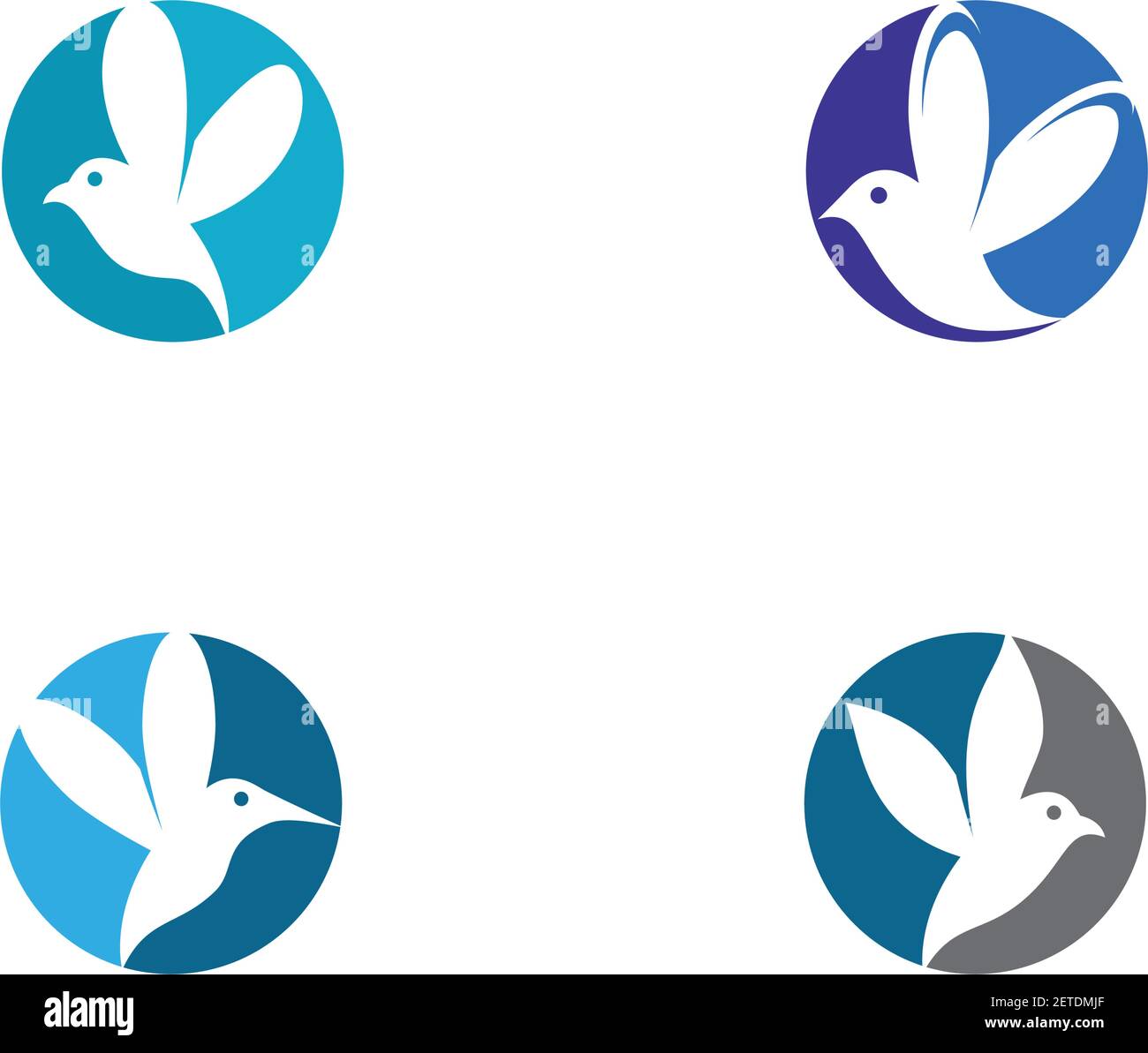 Hummingbird logo template vector icon illustration design Stock Vector ...