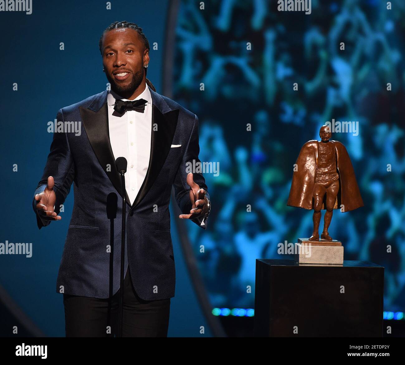 HOUSTON, TX - FEBRUARY 4: Larry Fitzgerald of the Arizona Cardinals ...