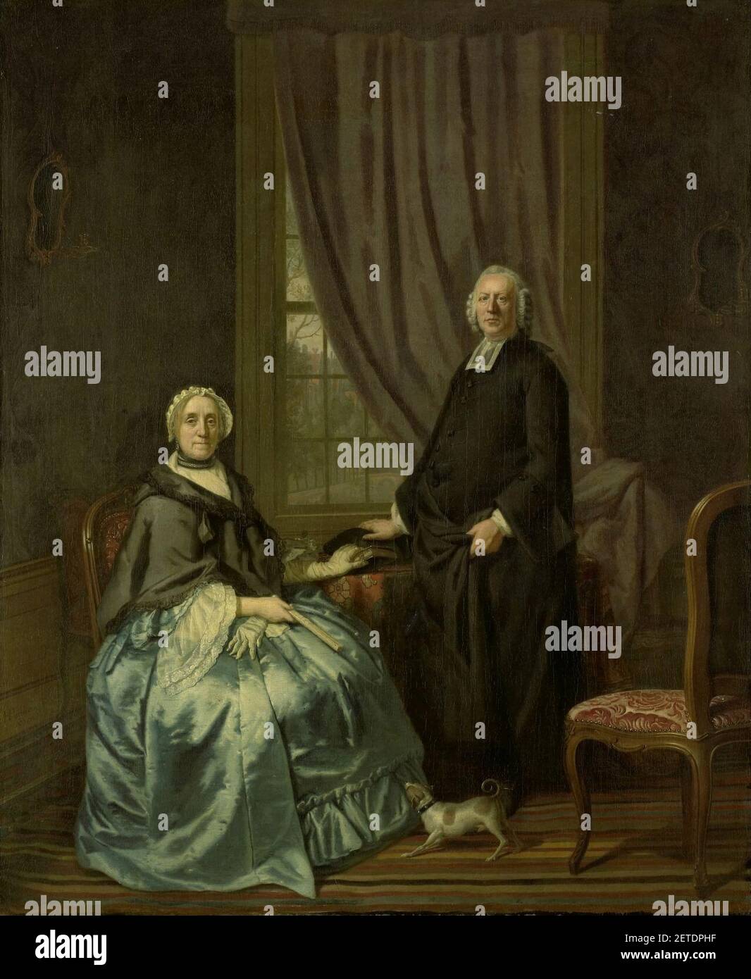 Petrus Bliek (1706-97), remonstrants predikant te Amsterdam, met zijn ...