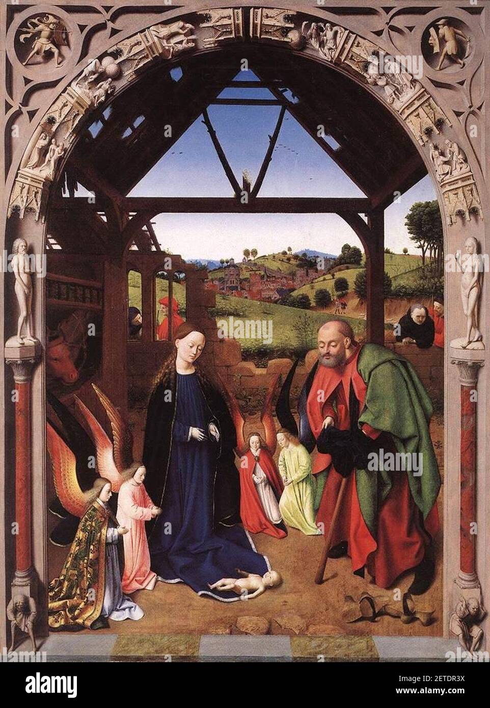 Petrus Christus - The Nativity Stock Photo - Alamy