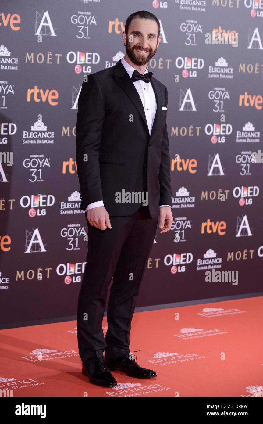 Dani Rovira attends to the Red Carpet of the Goya Awards 2017 at Madrid ...