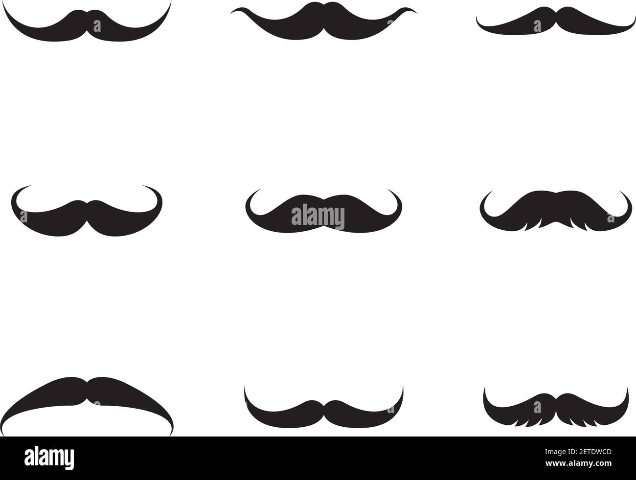 Mustache logo icon illustration Stock Vector Image & Art - Alamy