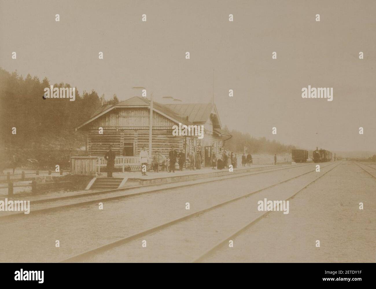 Petseri raudteejaam Pechory train station Stock Photo - Alamy