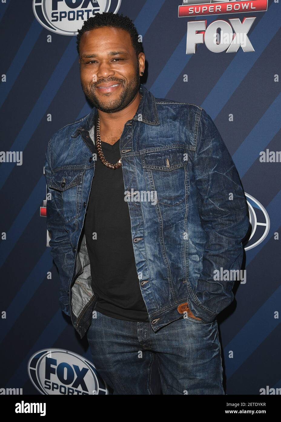 HOUSTON, TX - FEBRUARY 5: Anthony Anderson at the Super Bowl LI FOX ...