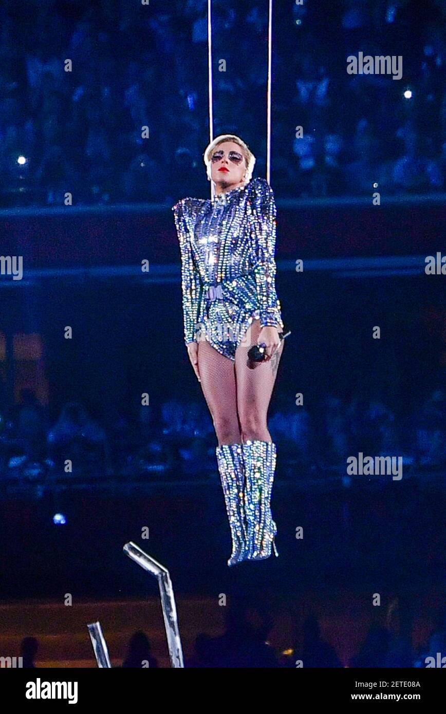 Lady Gaga performs during the Pepsi Zero Sugar Super Bowl LI Halftime ...