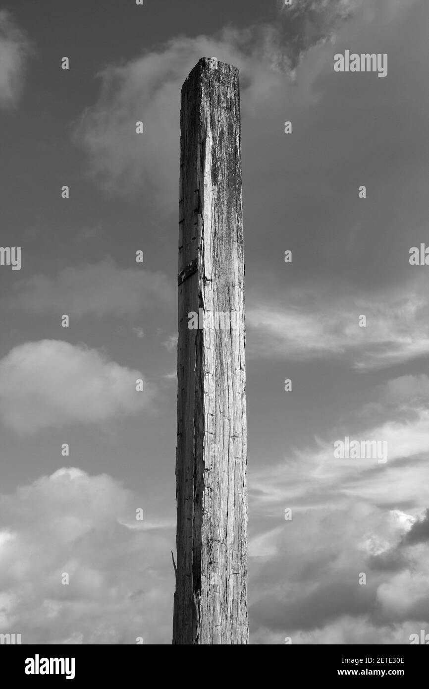 Old wooden rod Black and White Stock Photos & Images - Alamy
