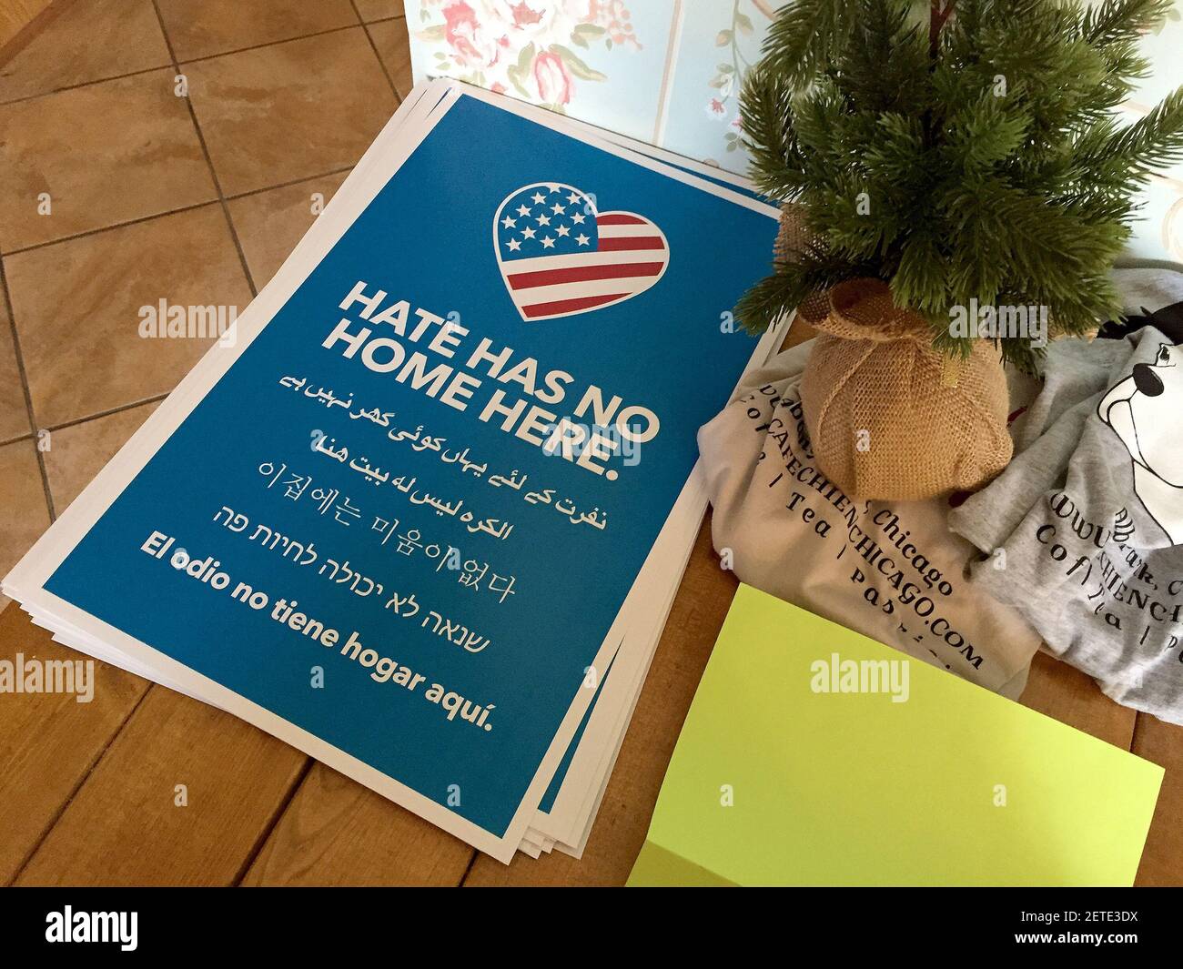 The "Hate has no home here" campaign includes posters like these in ...