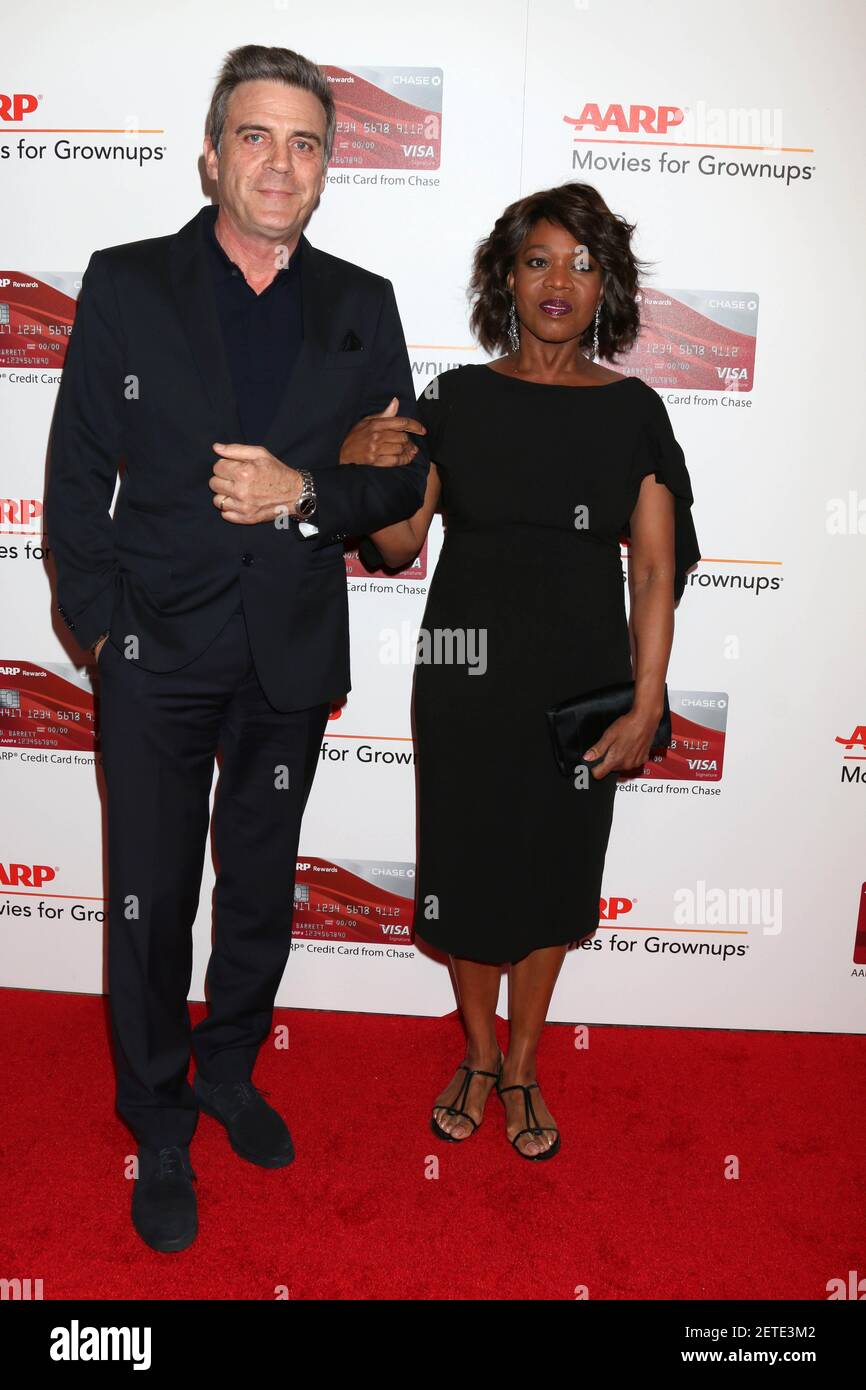 Roderick Spencer, Alfre Woodard at AARP Movies for Grownups Awards at ...