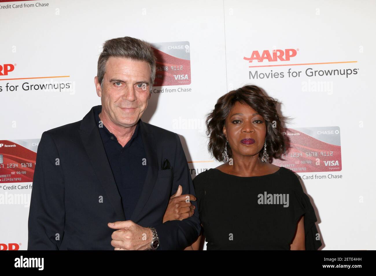 LOS ANGELES - FEB 6: Roderick Spencer, Alfre Woodard at the AARP Movies ...