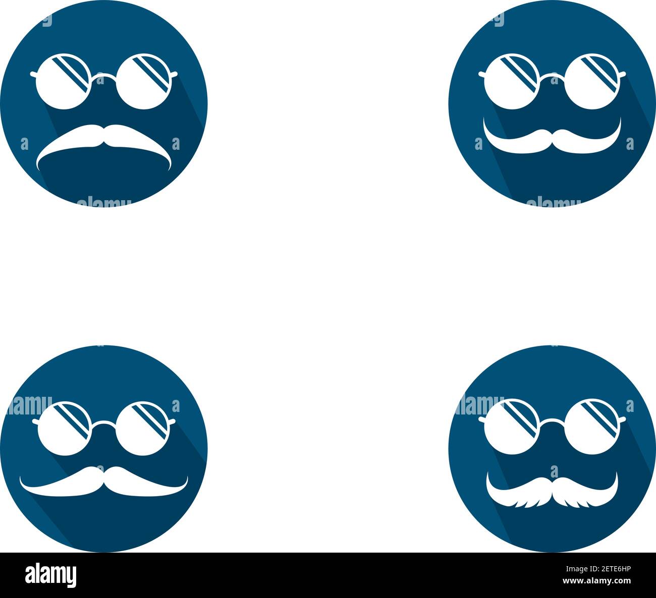 Mustache logo icon illustration Stock Vector Image & Art - Alamy