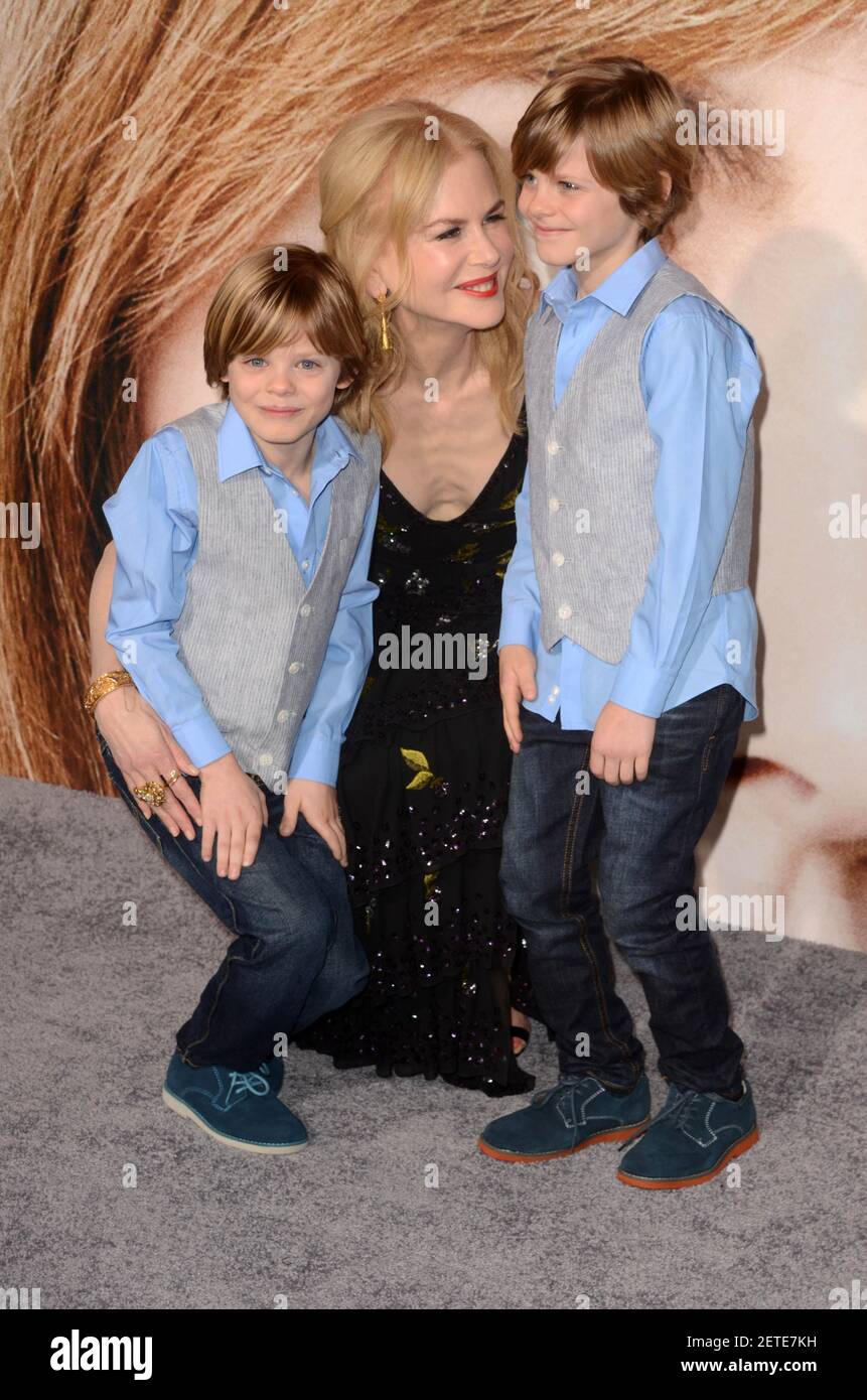 Nicole Kidman, Cameron Crovetti, Nicholas Crovetti at the "Big Little ...