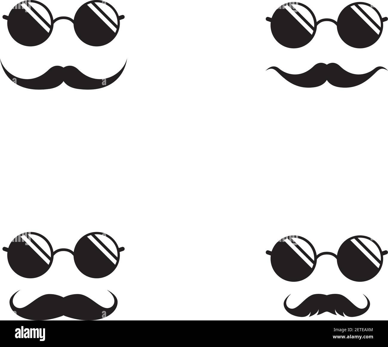 Mustache logo icon illustration Stock Vector Image & Art - Alamy