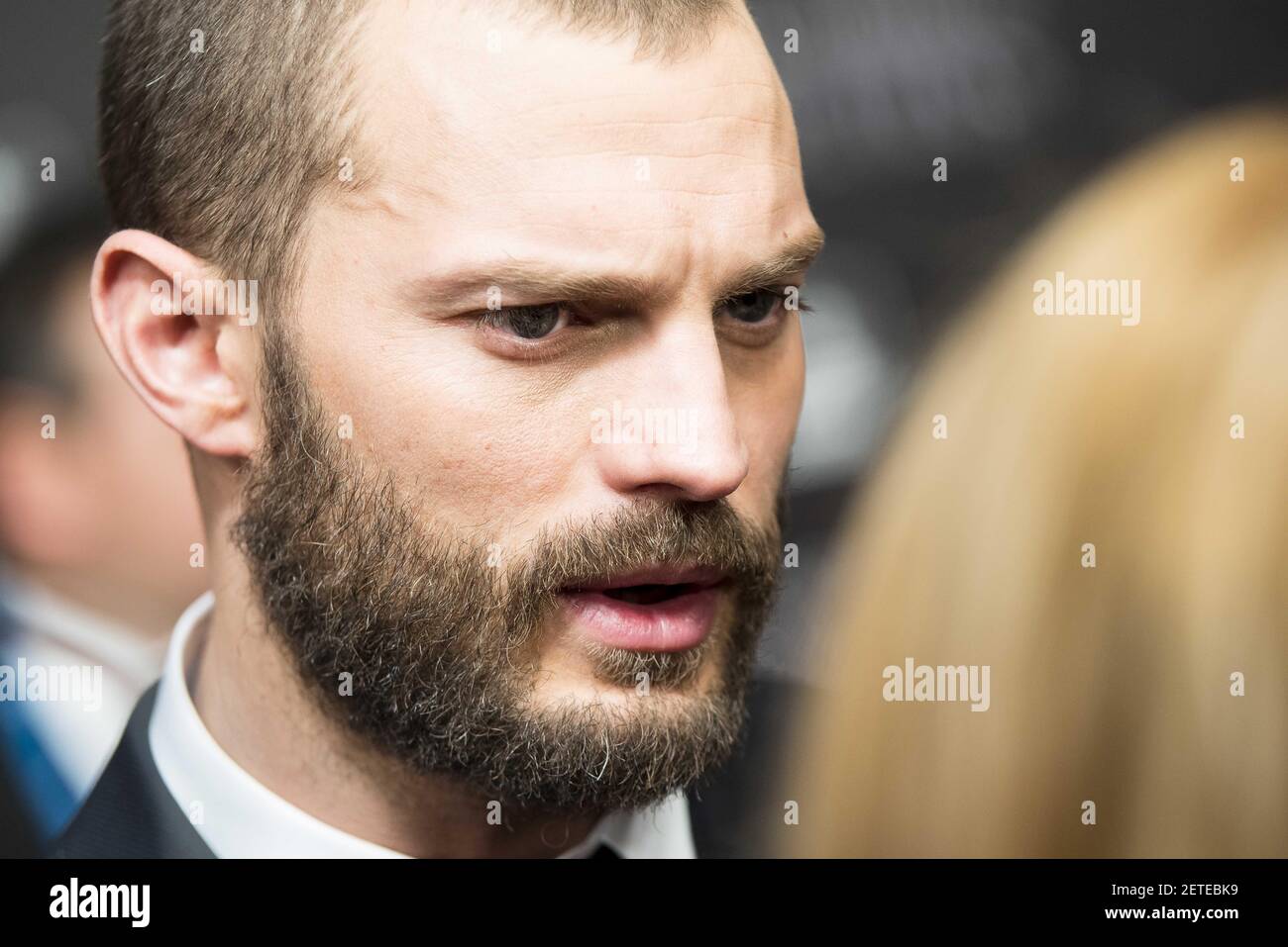 British actor Jamie Dornan attends to the premiere of the film "Fifty ...