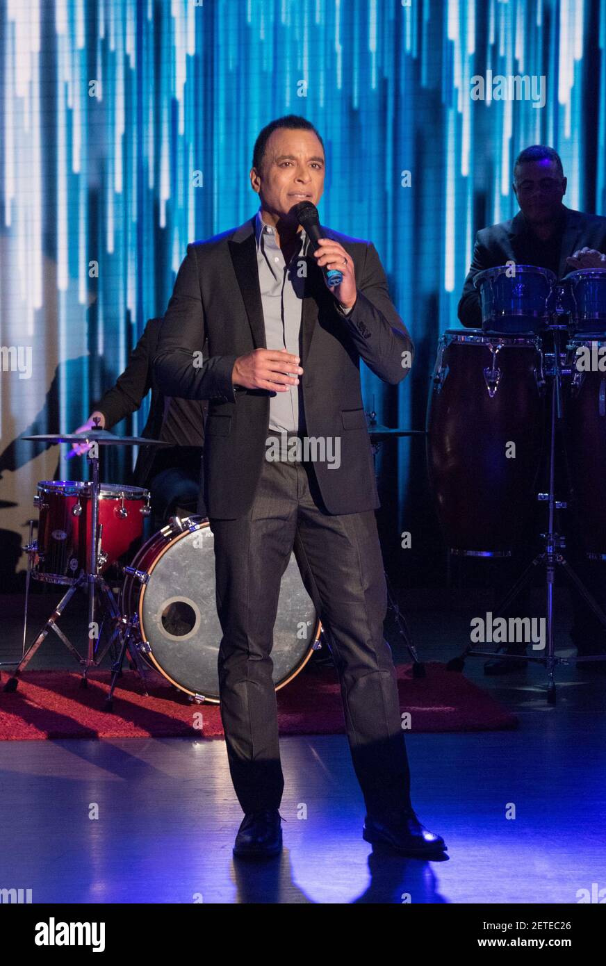 MIAMI, FLORIDA - FEBRUARY 9: Singer - songwriter Jon Secada performs ...