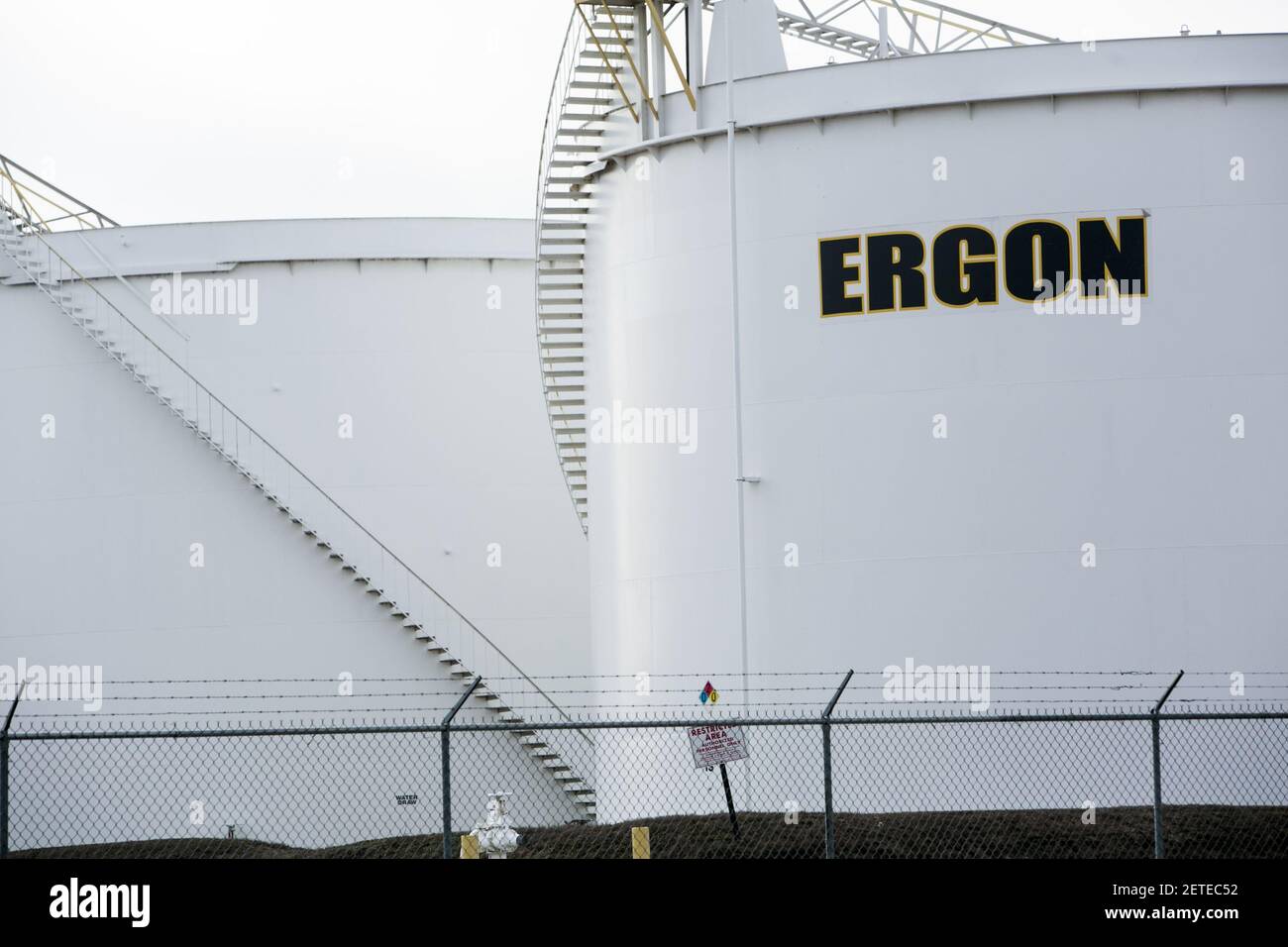A logo sign outside of a facility occupied by Ergon, Inc., in Memphis ...