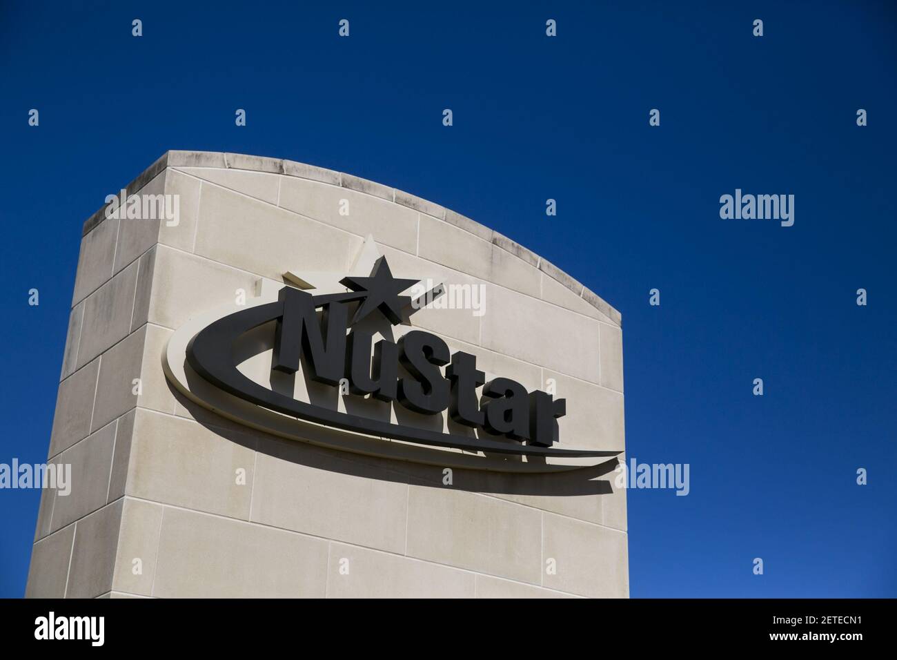 A logo sign outside of the headquarters of NuStar Energy L.P., in San ...
