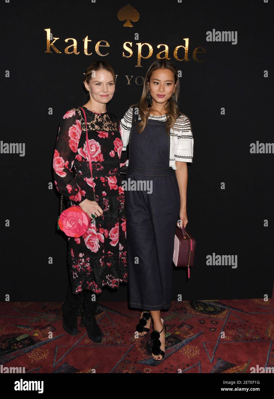 L-R: Jennifer Morrison, Jamie Chung wearing Kate Spade attends the Kate ...