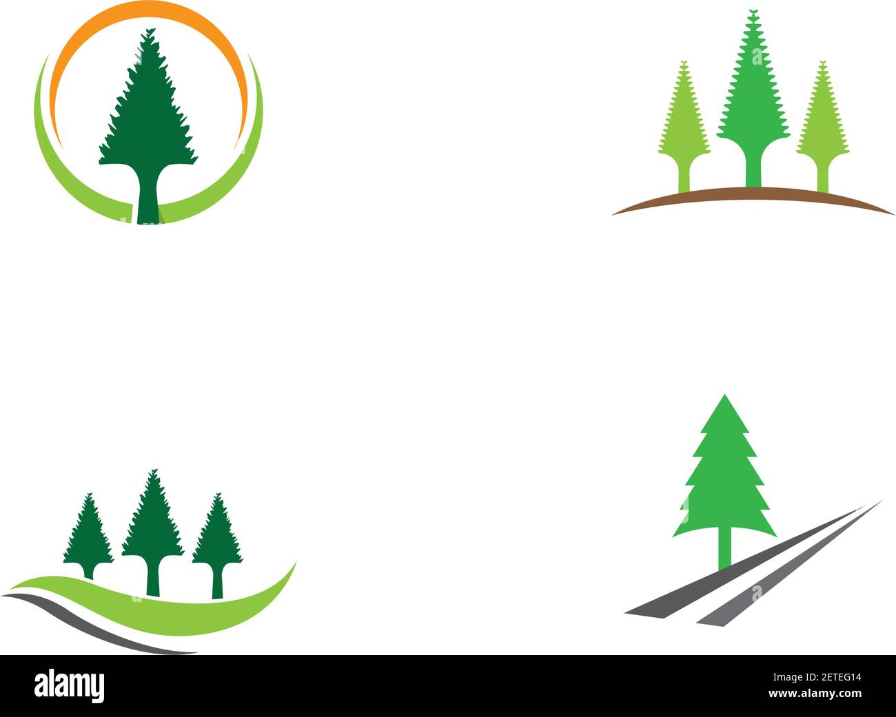 Pine vector icon illustration Stock Vector Image & Art - Alamy