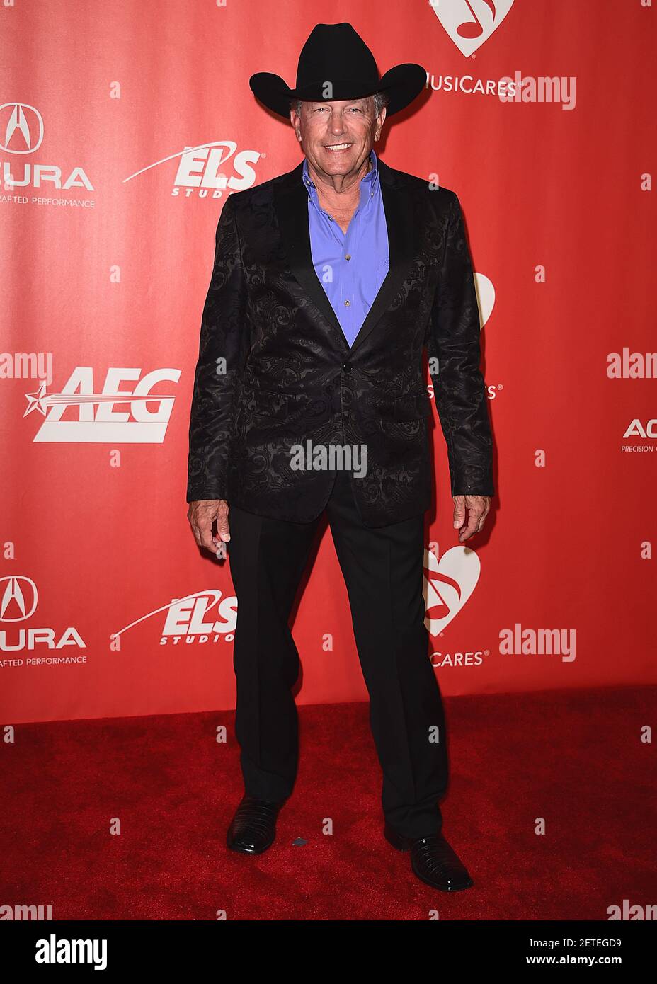 LOS ANGELES - FEBRUARY 10: George Strait at the 2017 MusiCares Person ...