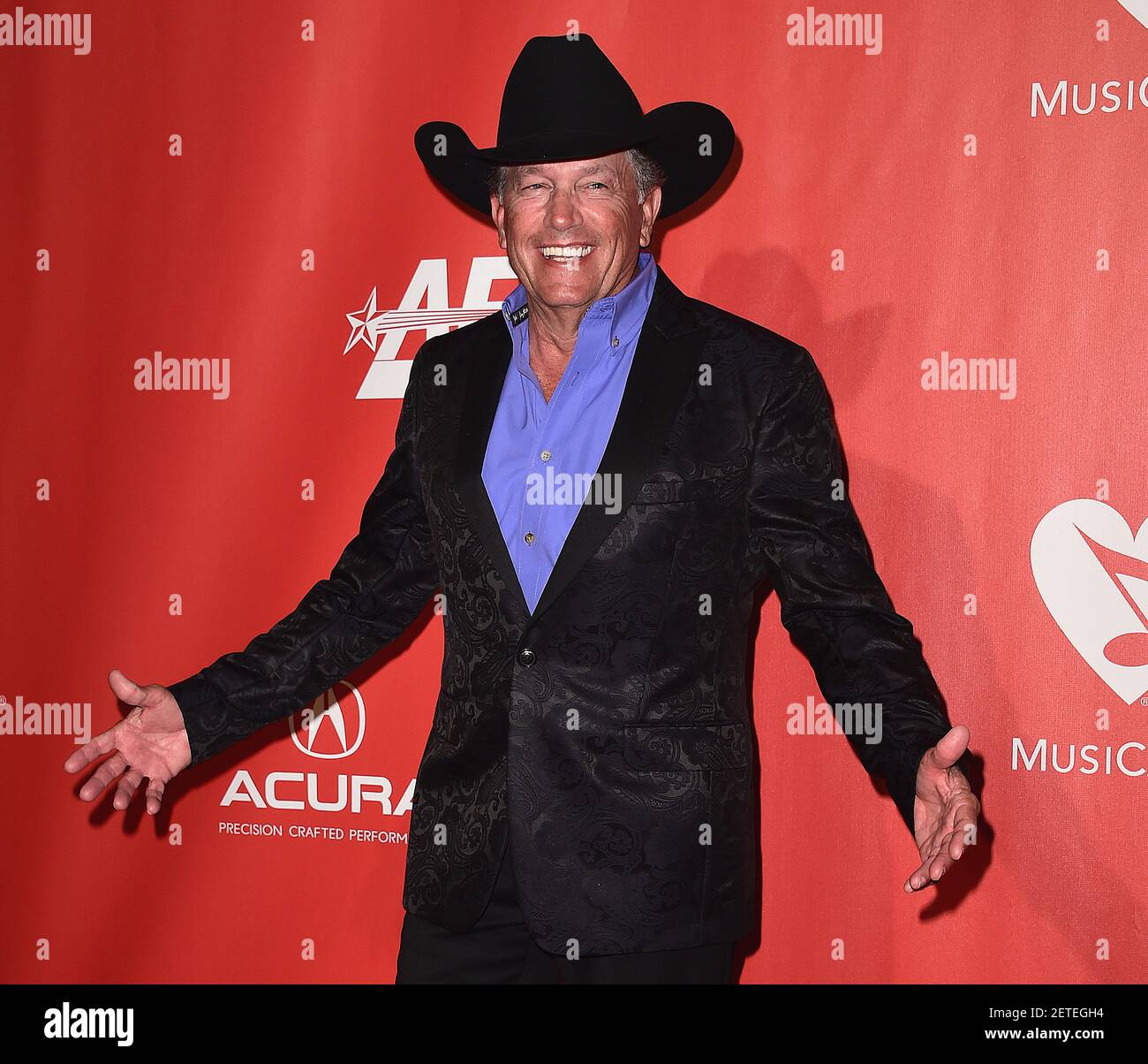 LOS ANGELES - FEBRUARY 10: George Strait at the 2017 MusiCares Person ...