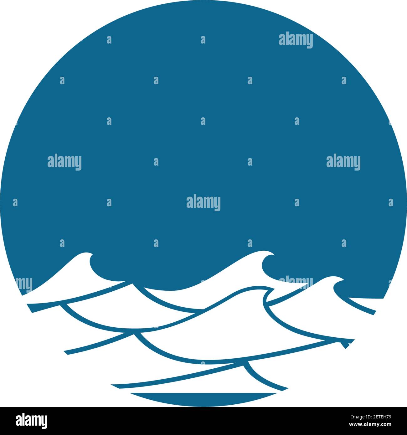 Water wave vector icon illustration Stock Vector Image & Art - Alamy
