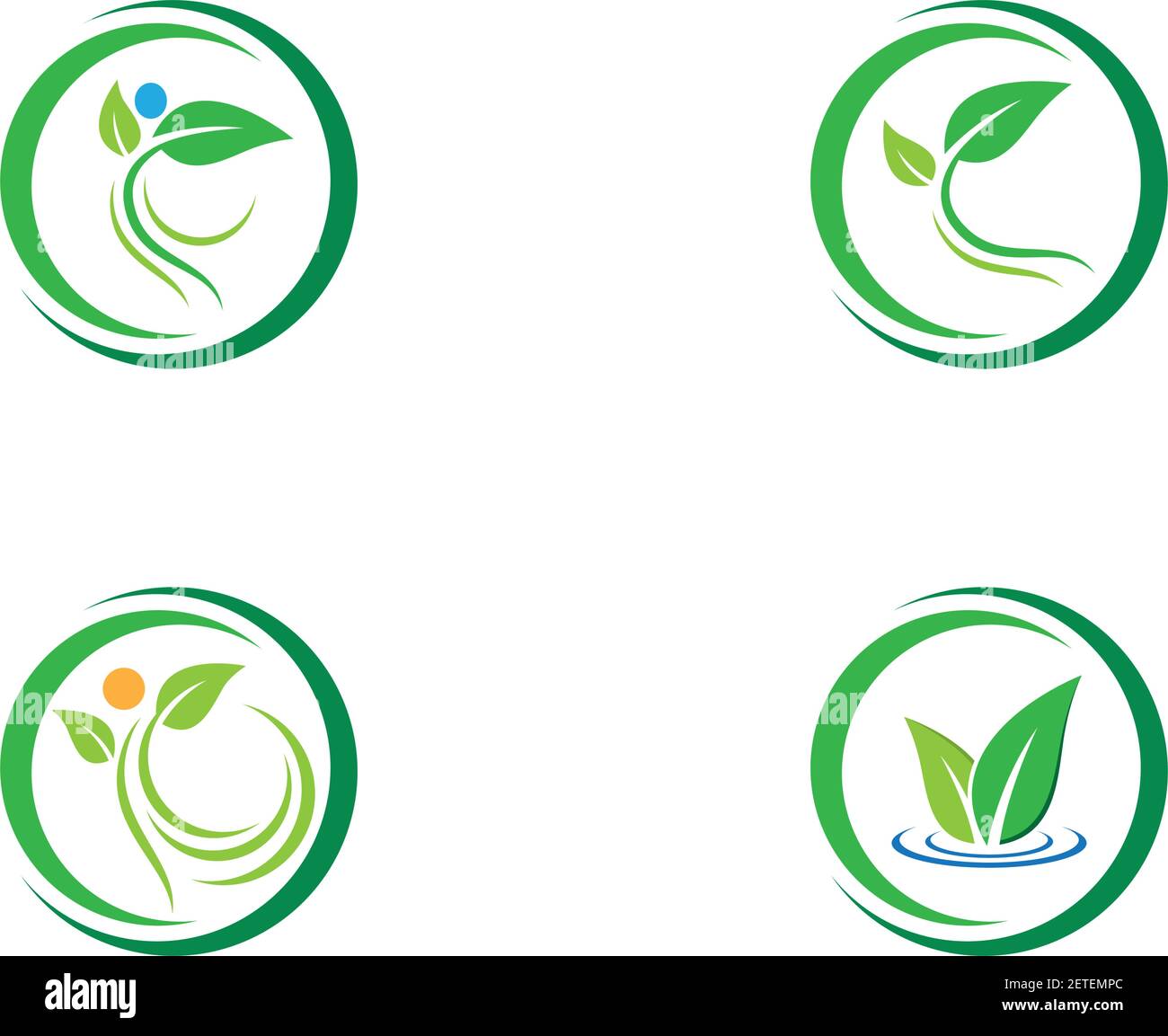 Leaf logo images illustration design Stock Vector Image & Art - Alamy