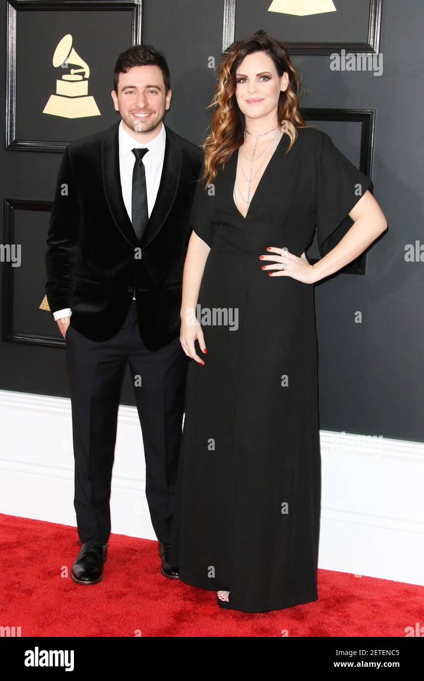 Mia Fields, Jonathan Smith at the 59th Annual Grammy Awards held at ...
